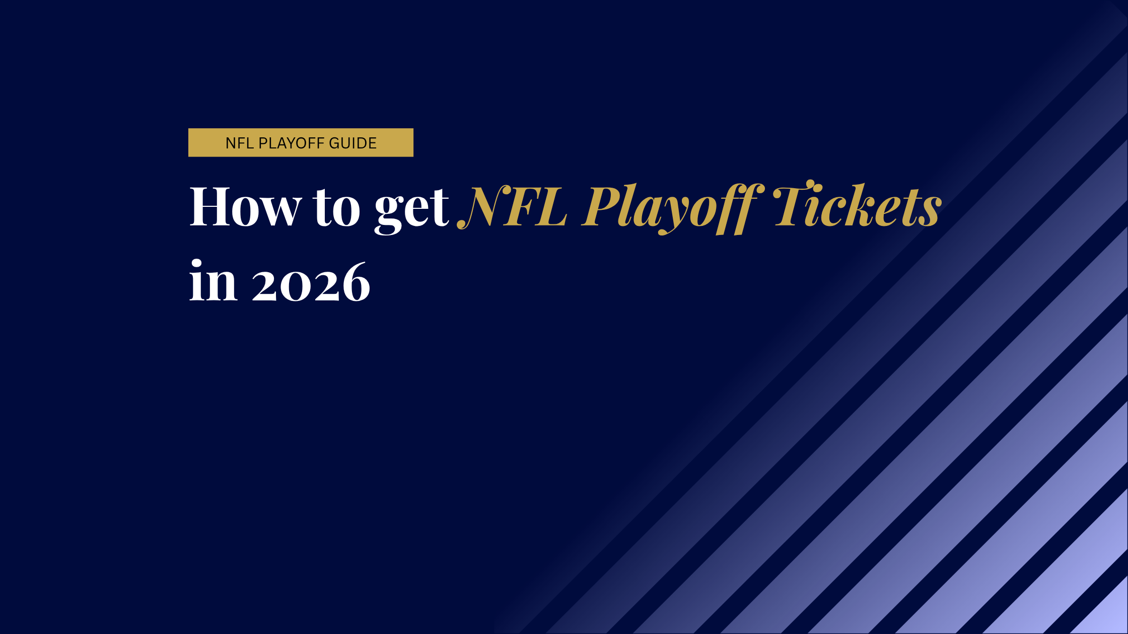 How to Get NFL Playoff Tickets in 2026 » Ticket Flipping